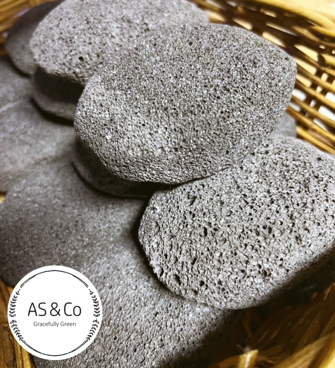 100% Natural Black Volcanic Pumice Stone – AS & Co Gracefully Green