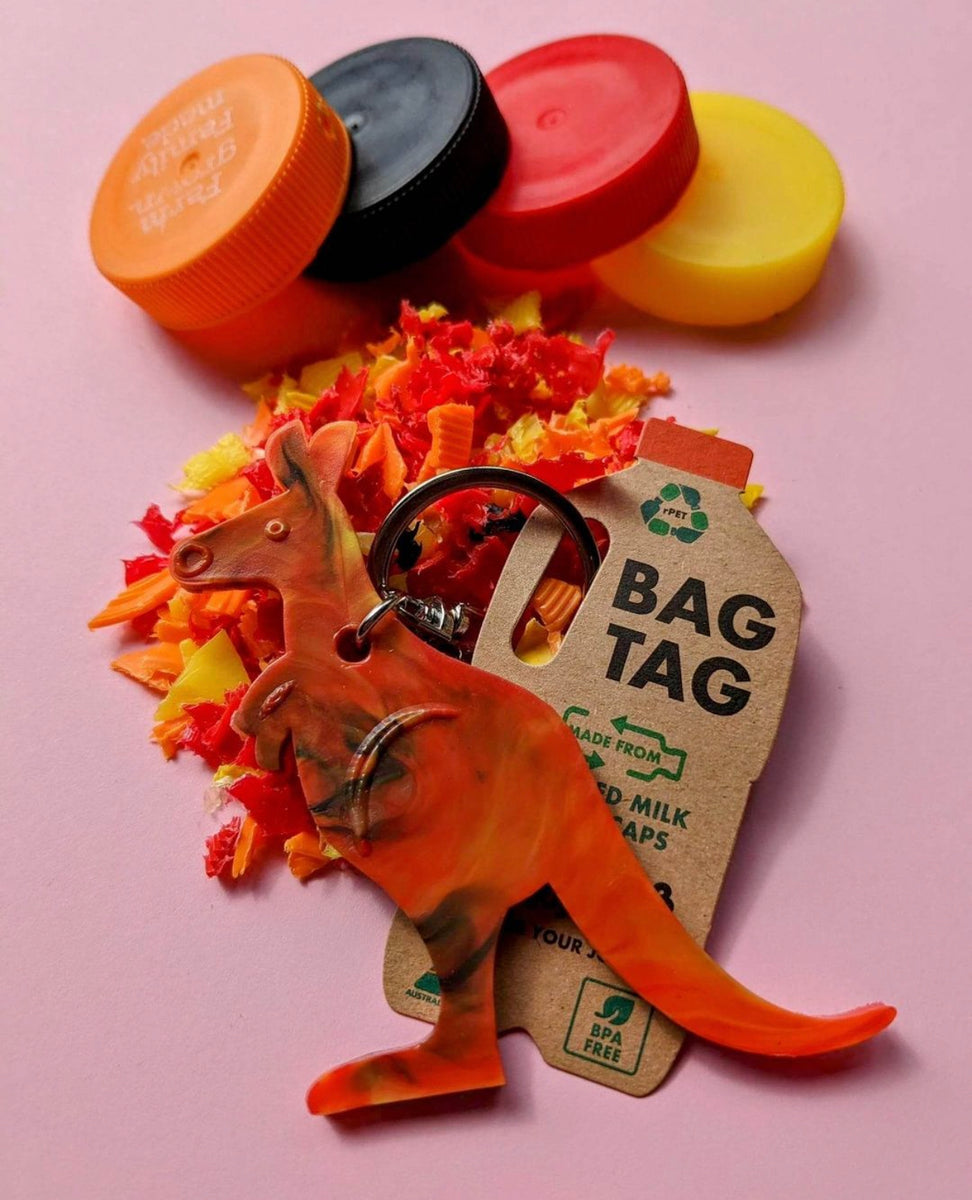 Zero Plastics Australia Bag Tags - Kangaroo – AS & Co Gracefully Green